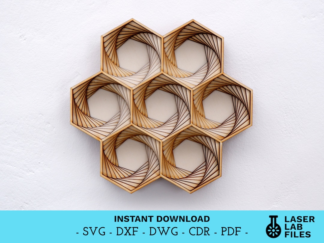 Digital File - Layered Mandala - Op Art - Decorative Geometric ...