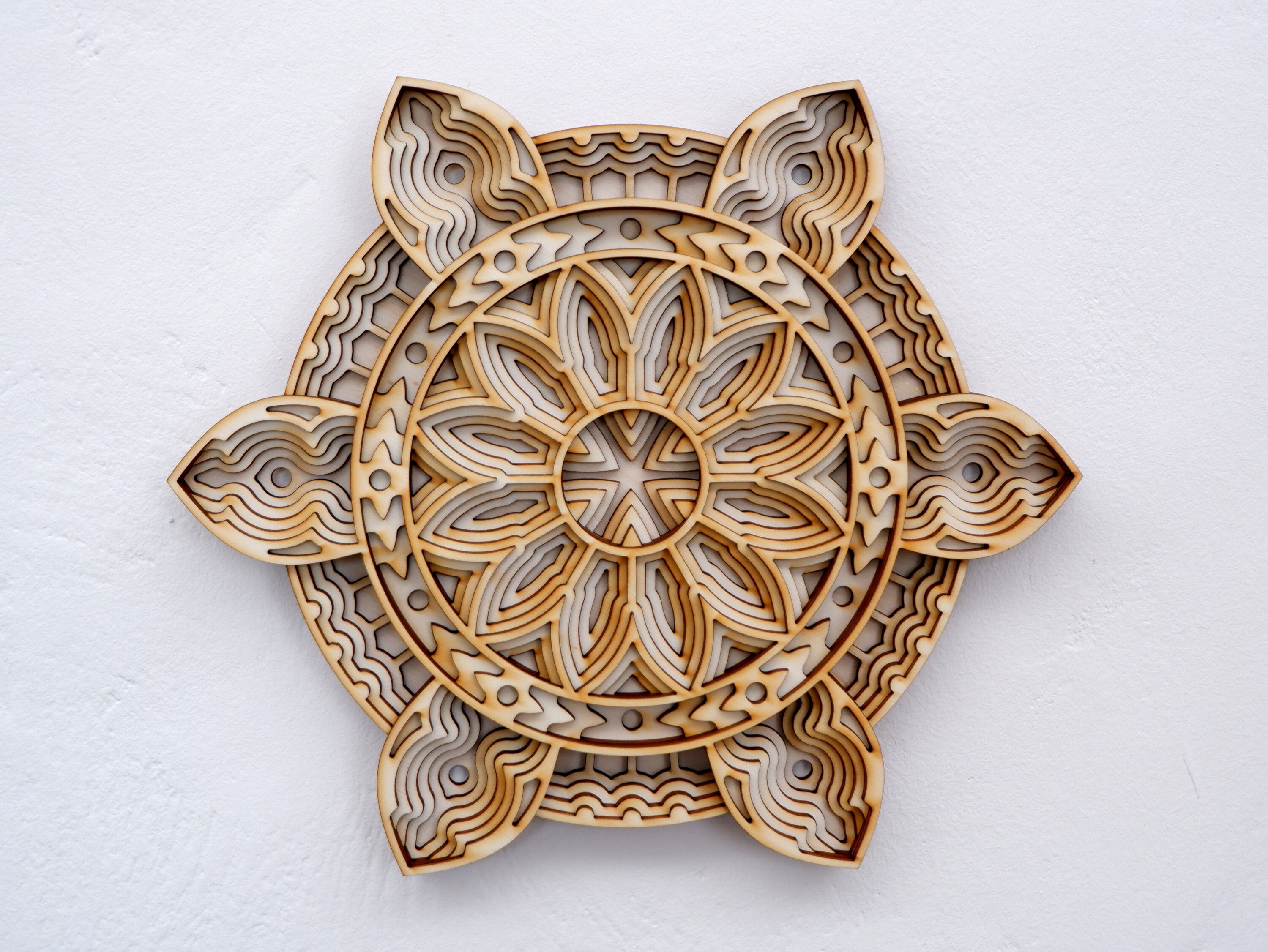Layered Mandala SVG – Geometric Laser Cut Design (digital Download) - Etsy