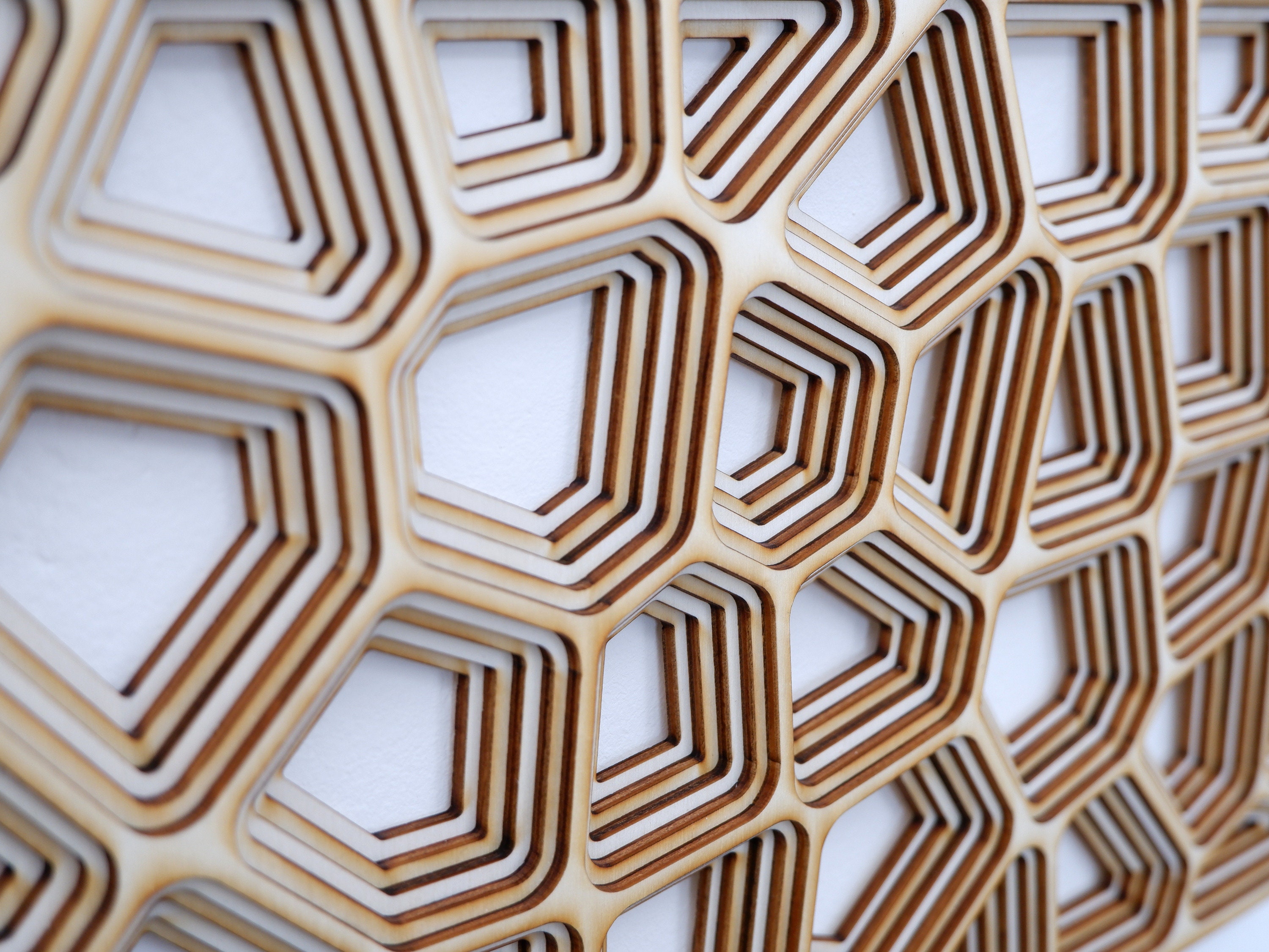 Digital File - Layered Wall Panel - Decorative Geometric Multilayer ...