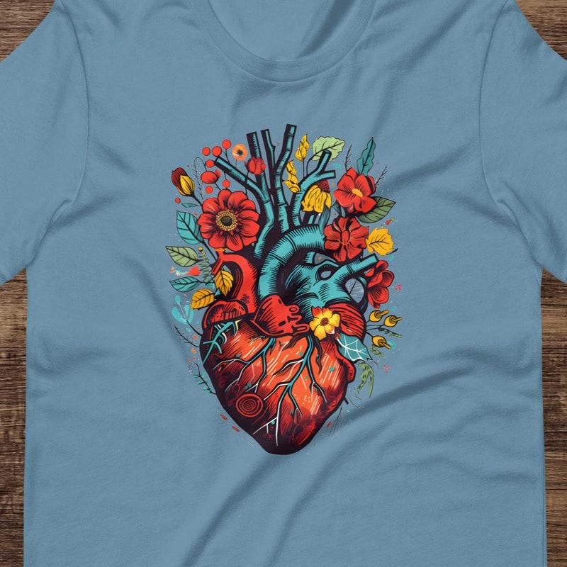 Heart T Shirt - Etsy