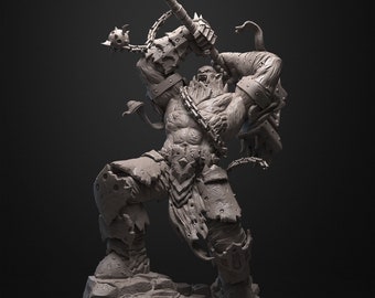 Orc the Executioner Wow Figure World of Warcraft 3d Printed Model Gift ...