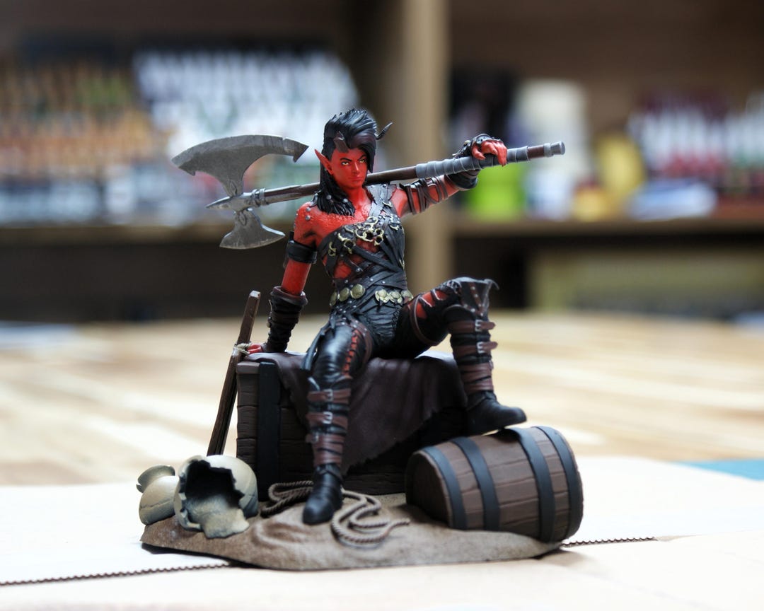 Karlach Statue 3D Printed | Gift for Gamer | Handmade Gift | BG3 Figure ...
