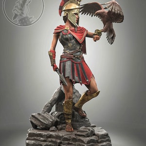 Kassandra Statue 3D Printed | Gift for Gamer | Hand Painted | Odyssey ...