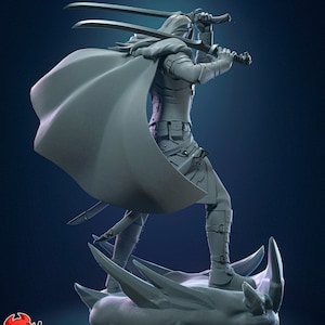 Dungeons & Dragons Drizzt Do'urden Statue 3D Printed Gift for Gamer ...