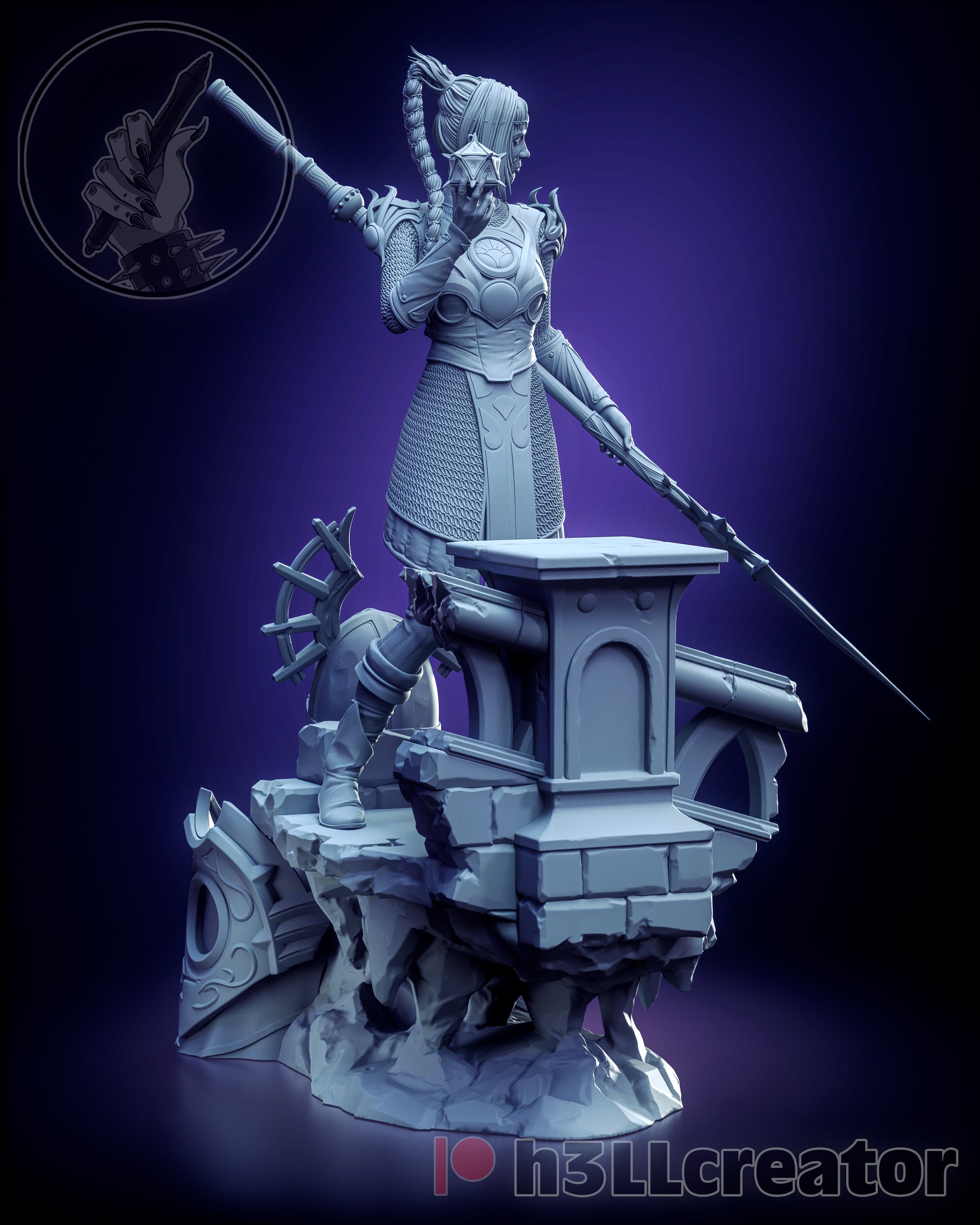 Baldur's Gate 3 Shadowheart Statue 3D Printed Gift for Gamer Hand ...
