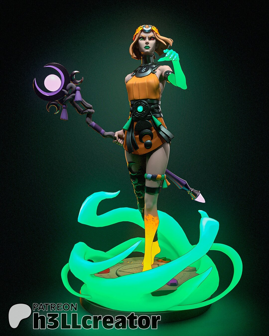 Melinoe Statue 3D Printed | Gift for Gamer | Handmade Gift | Hand ...