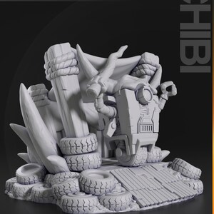 Borderlands Chibi Claptrap Statue 3D Printed Gift for Gamer Handmade ...