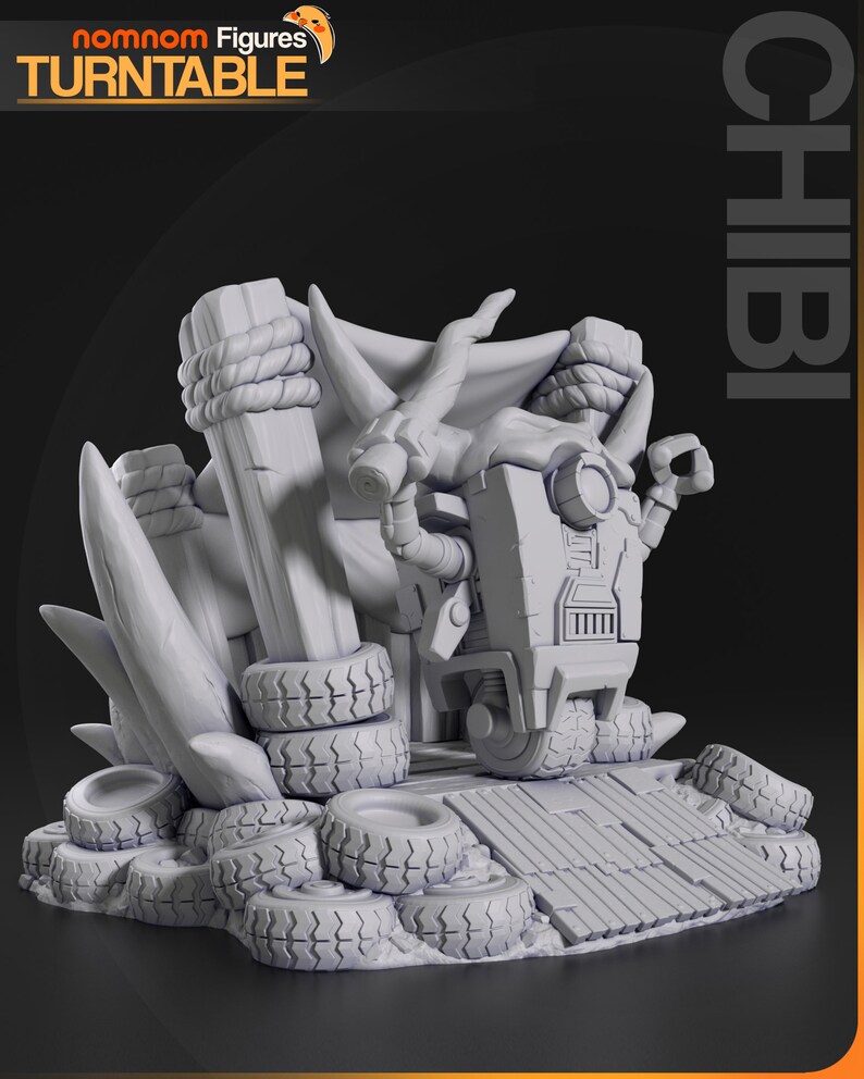 Borderlands Chibi Claptrap Statue 3D Printed Gift for Gamer Handmade ...