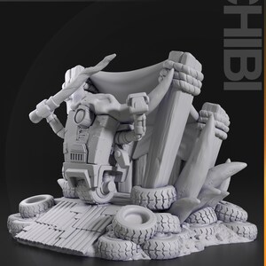 Borderlands Chibi Claptrap Statue 3D Printed Gift for Gamer Handmade ...