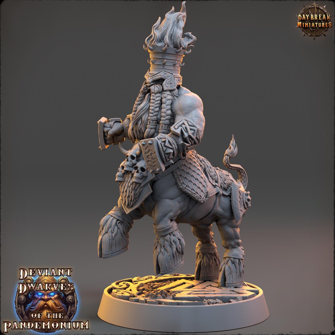 Dwarf Centaur Monk Miniature Dnd RPG Minis Tabletop Gaming 3D Printed ...