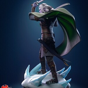 Dungeons & Dragons Drizzt Do'urden Statue 3D Printed Gift for Gamer ...