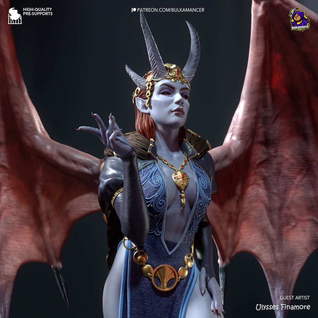 Baldur's Gate 3 Mizora Statue 3D Printed Gift for Gamer Dnd BG3 Figure ...