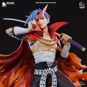 Gurren Lagann Kamina Statue 3D Printed Gift for Gamer Handmade Gift ...