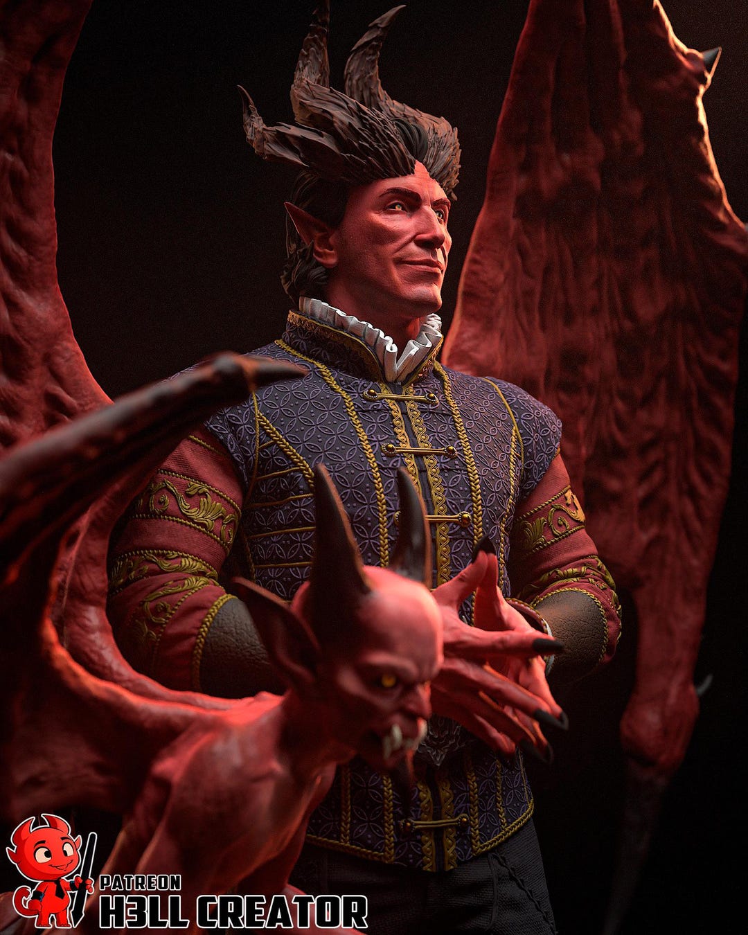 Raphael Statue 3D Printed | Gift for Gamer | DND | BG3 Figure ...