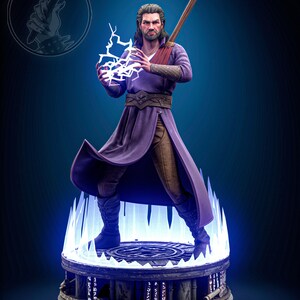 Baldur's Gate 3 Gale Statue 3D Printed Gift for Gamer DND BG3 Figure ...