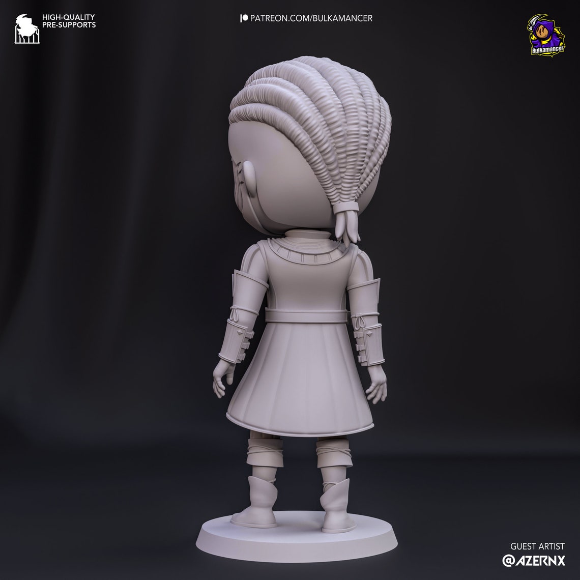 Chibi Wyll Statue 3D Printed | Gift for Gamer | Dnd | BG3 Figure ...