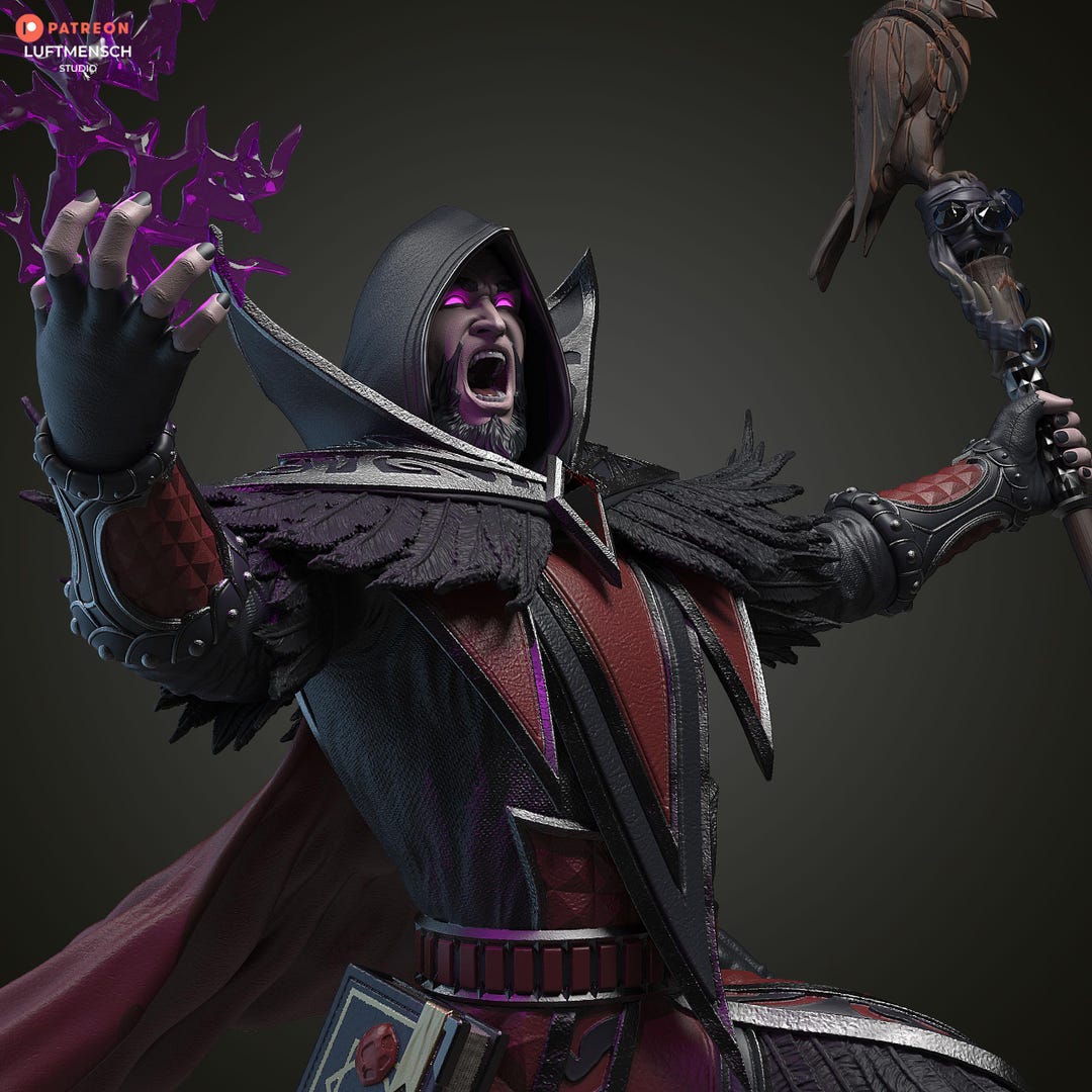 Medivh Statue 3D Printed | Gift for Gamer | Wow Figure | Handmade Gift ...