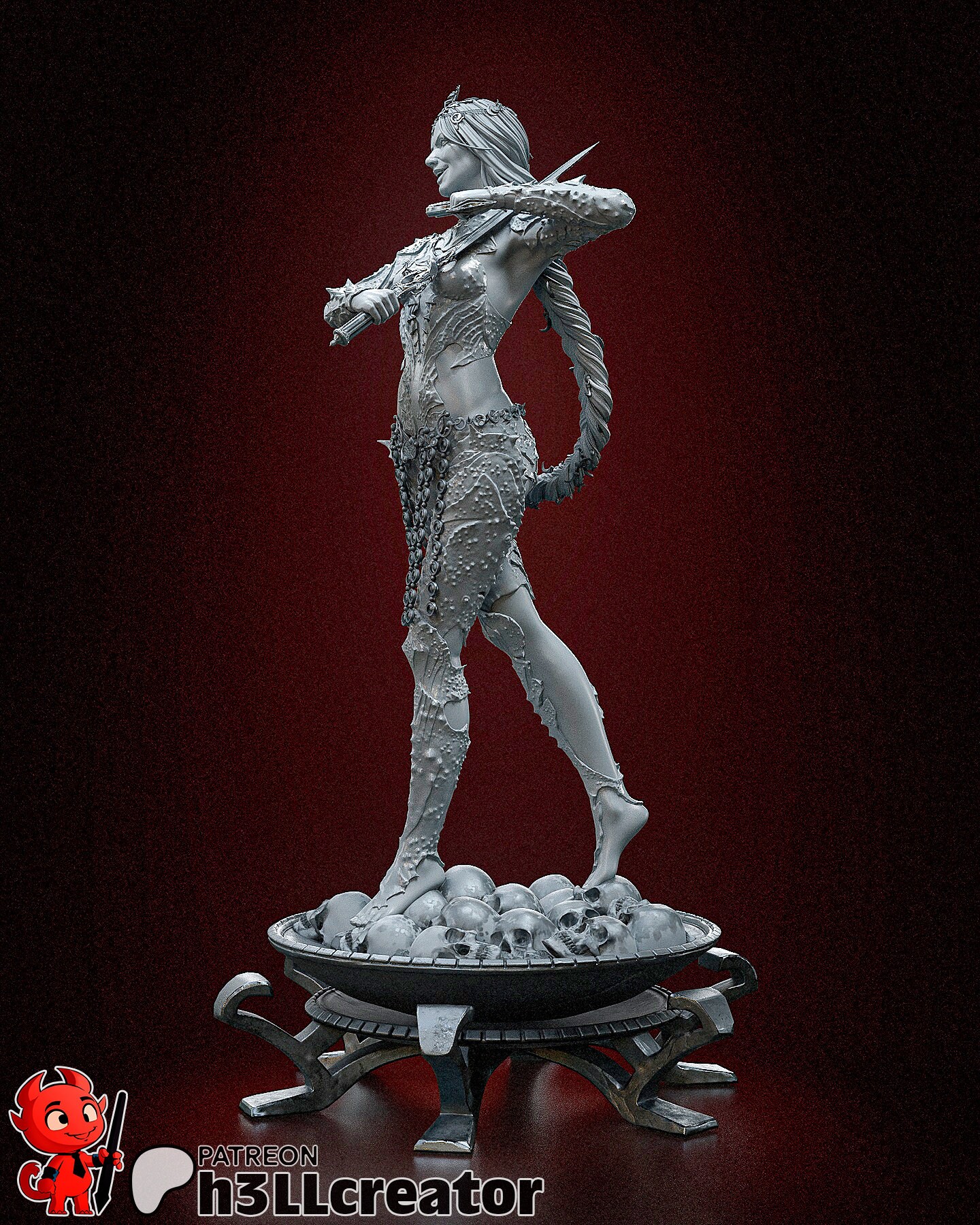 Orin Statue 3D Printed | Gift for Gamer | Dnd | BG3 Figure | Handmade ...