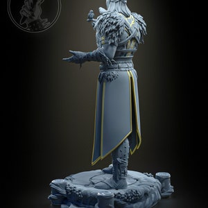 Baldur's Gate 3 Halsin Statue Gift for Gamer Hand Painted Dnd BG3 ...