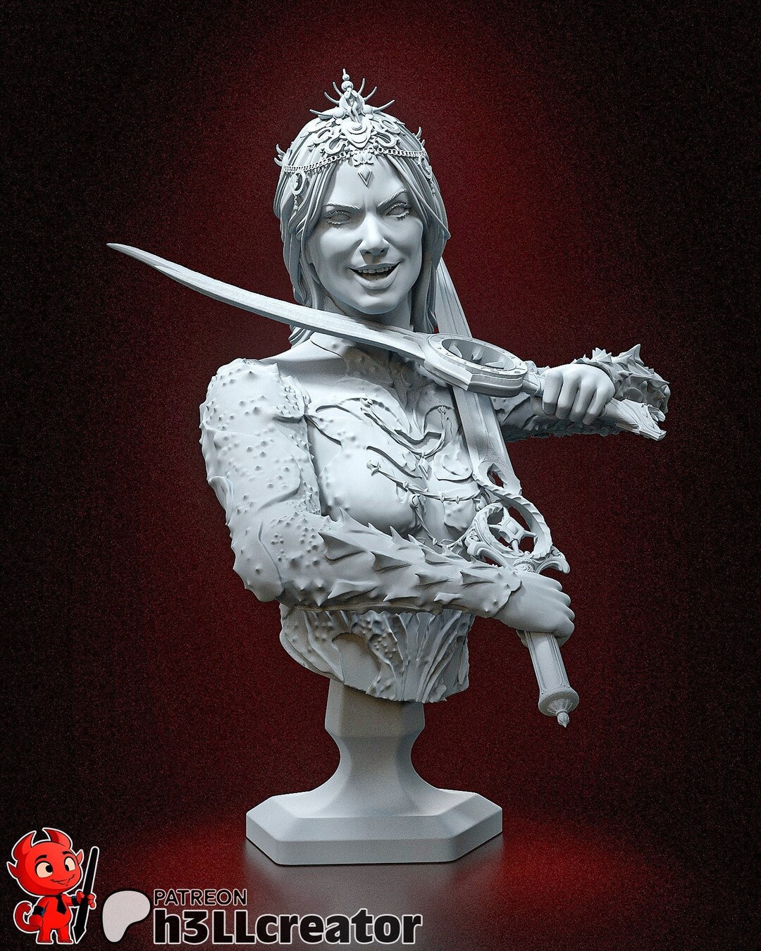 Baldur's Gate 3 Orin Bust 3D Printed Gift for Gamer Dnd BG3 Figure ...
