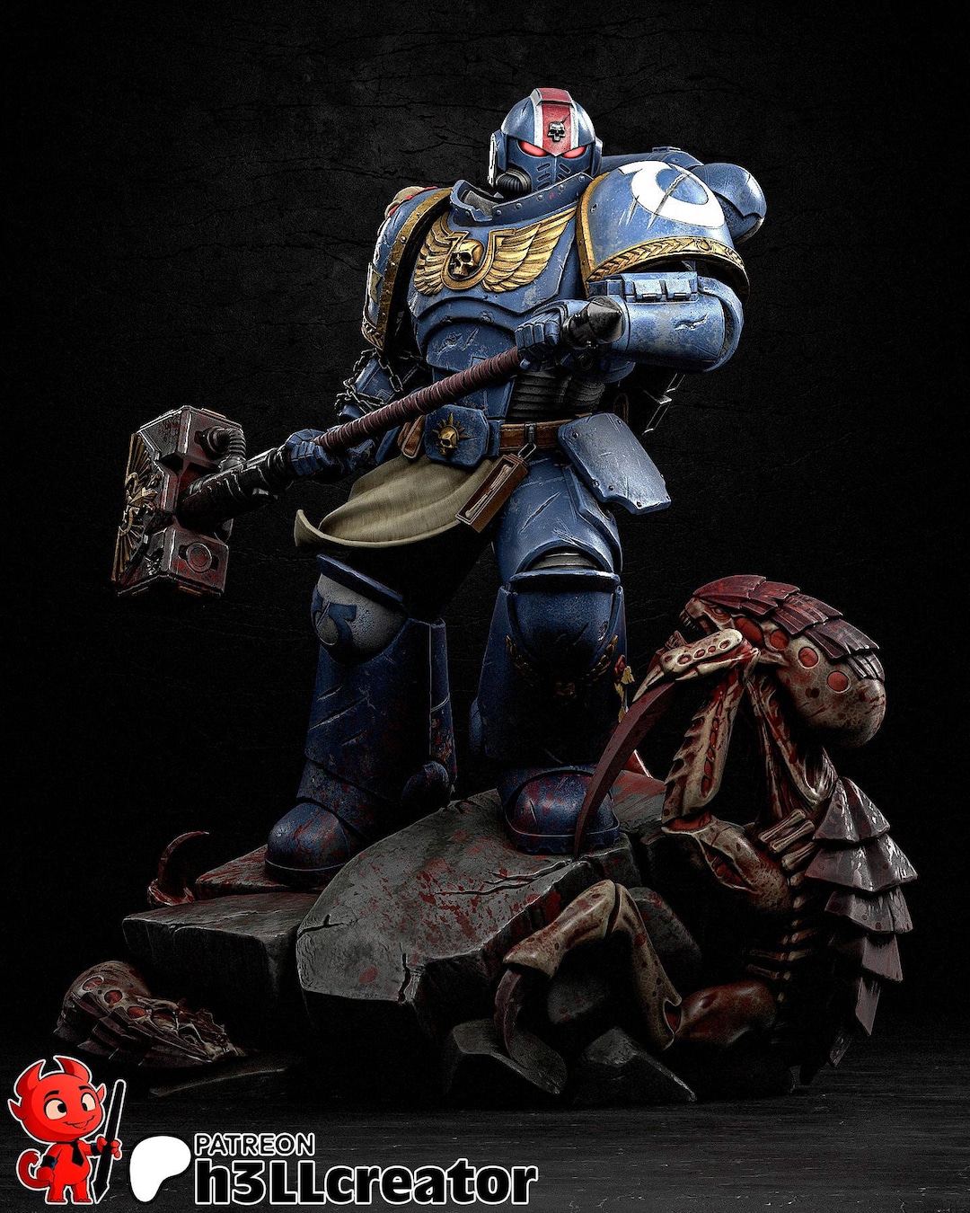 Titus Statue 3D Printed Gift for Gamer Handmade Gift Resin Figure Hand ...