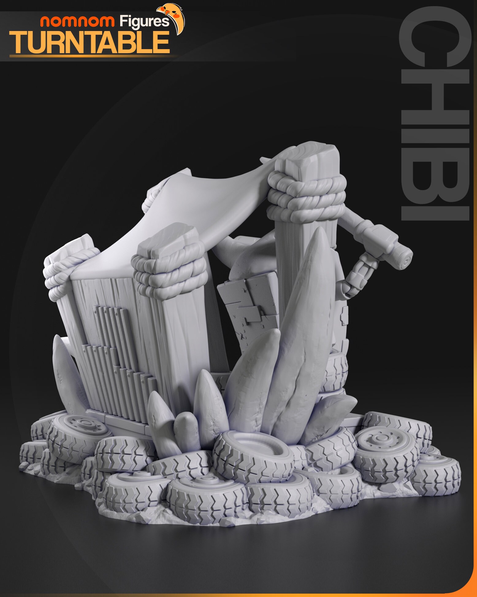 Borderlands Chibi Claptrap Statue 3D Printed Gift for Gamer Handmade ...