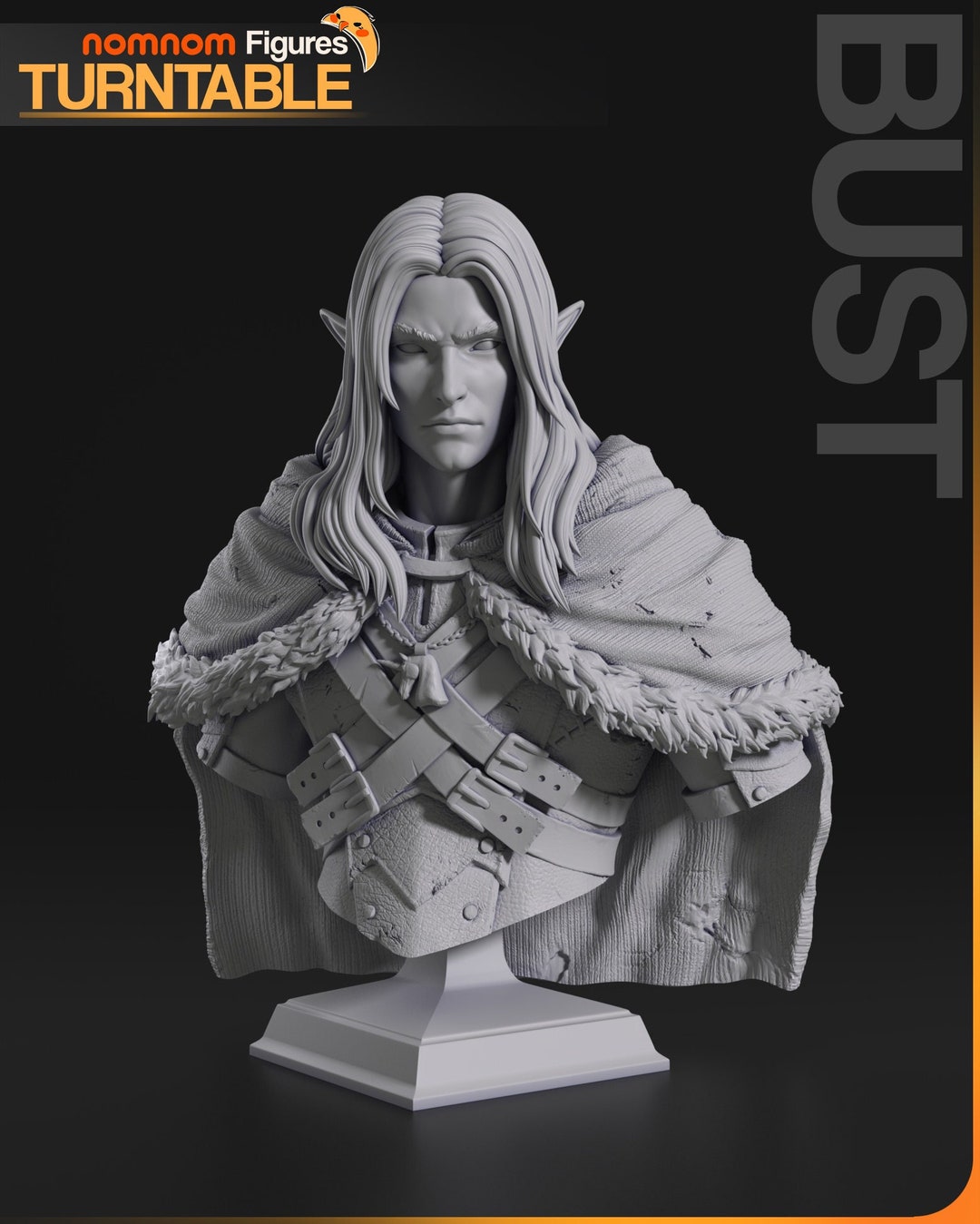 Drizzt Do'urden Bust 3D Printed | Gift for Gamer | Handmade Gift | Dnd ...
