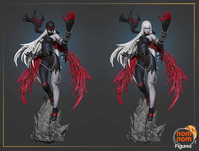 Digimon Lady Devimon Statue 3D Printed Gift for Gamer Handmade Gift ...