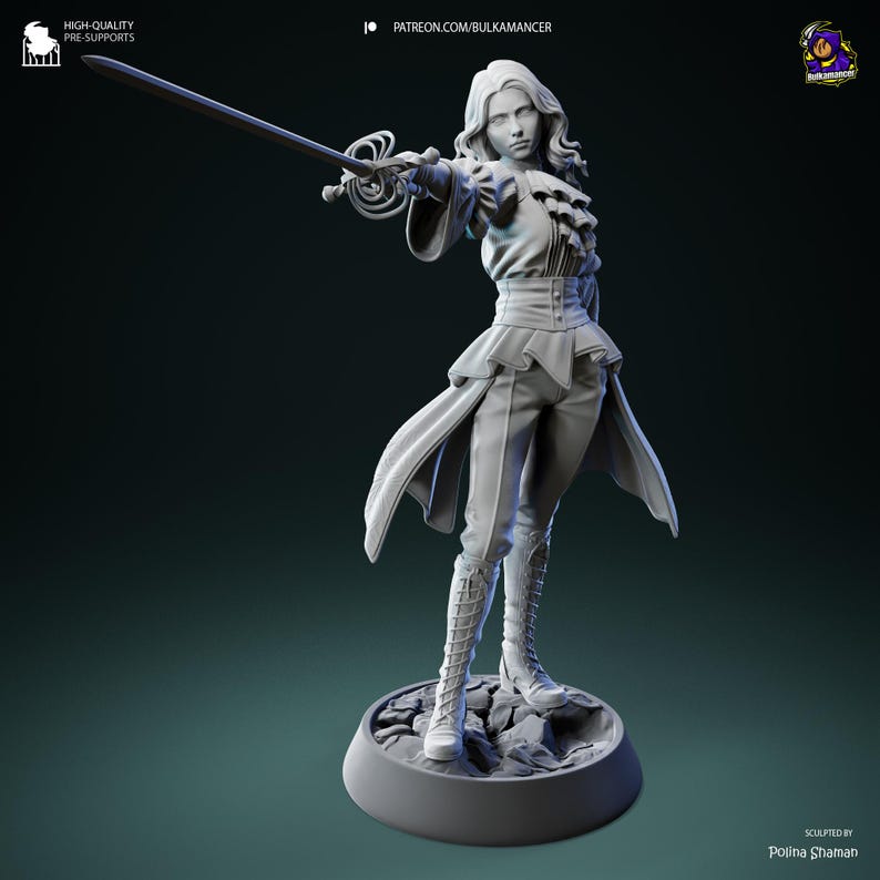 Maelle Tomorrow Comes Statue 3D Printed | Gift for Gamer | Resin Figure ...
