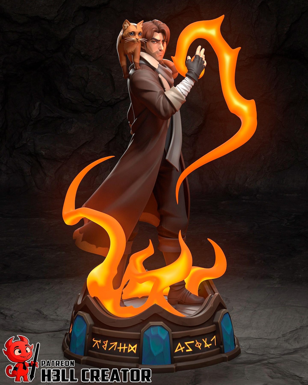 Caleb Statue 3D Printed | Gift for Gamer | Resin Figure | Hand Painted ...
