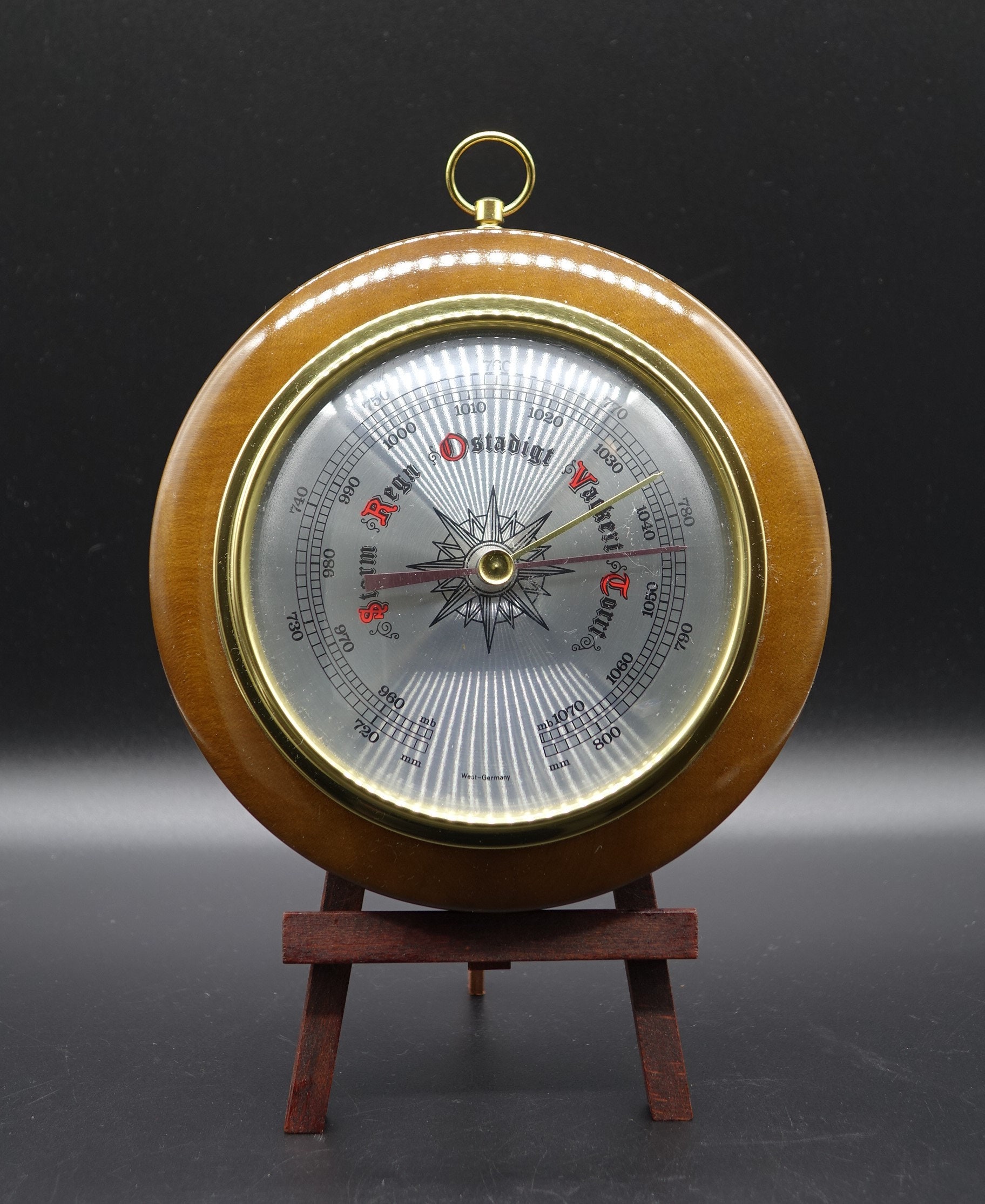 Vintage German Barometer. Made in West Germany Barometer for - Etsy