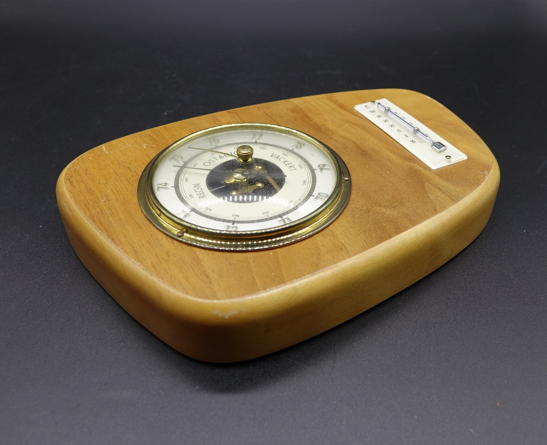 Vintage Barometer With Thermometer Barometer for Wall Hanging From the ...