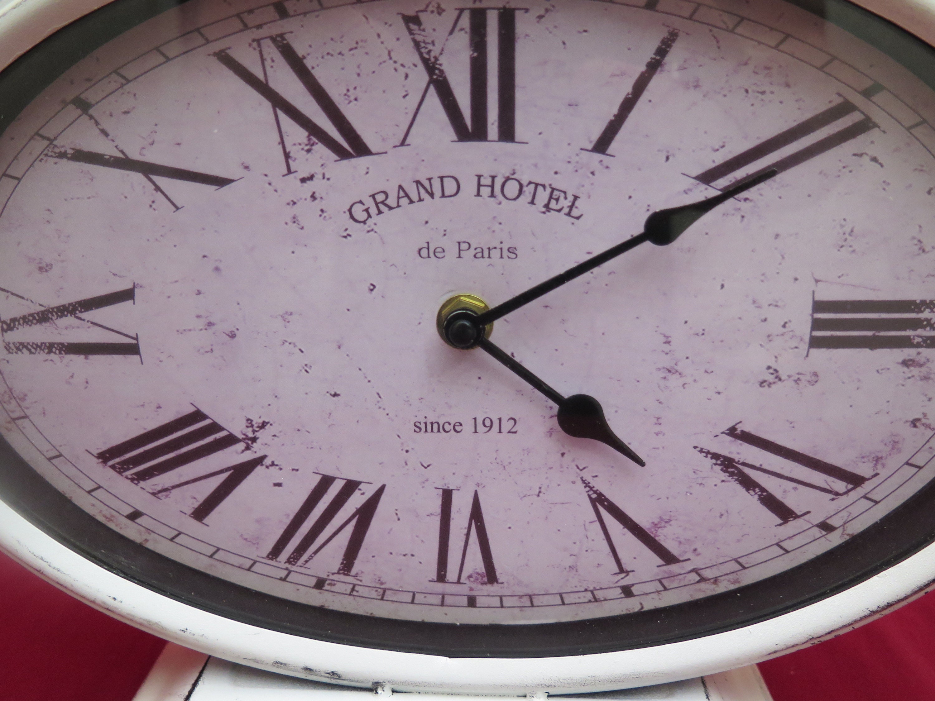 Vintage Grand Hotel De Paris Table Clock. Vintage Look the Clock Look ...