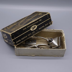 Vintage Manual Clipper by OSTER Model B and Thinning Tool for Razor ...