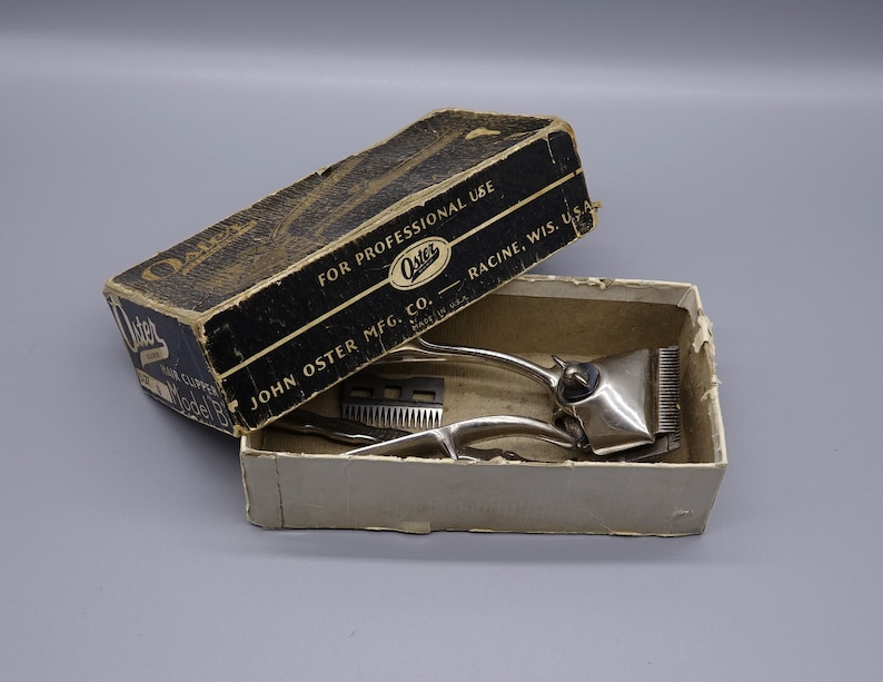 Vintage Manual Clipper by OSTER Model B and Thinning Tool for Razor ...