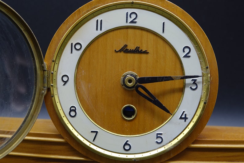 Vintage Wood MAUTHE Clock Body With JUNGHANS Quartz W738. - Etsy