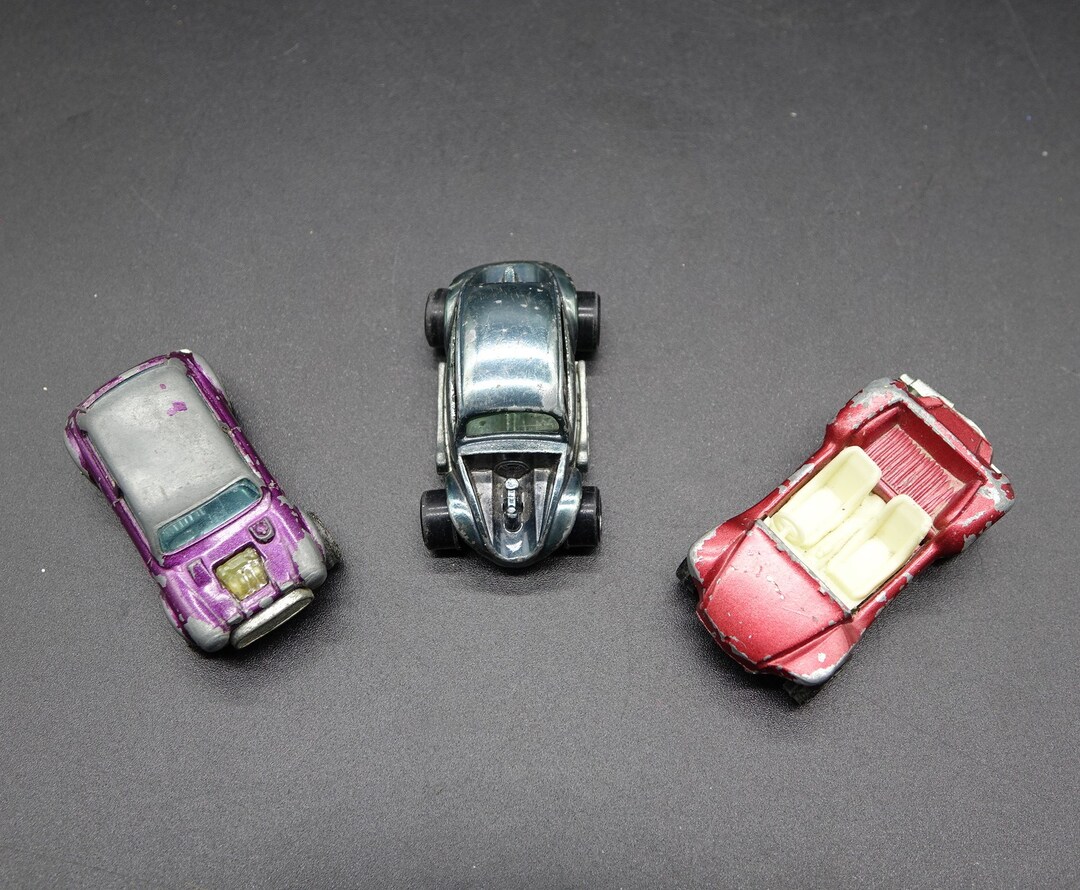 Set of 3 Toy Cars the 1970 Topper Johnny Lightning Bug Bomb VW Beetle ...