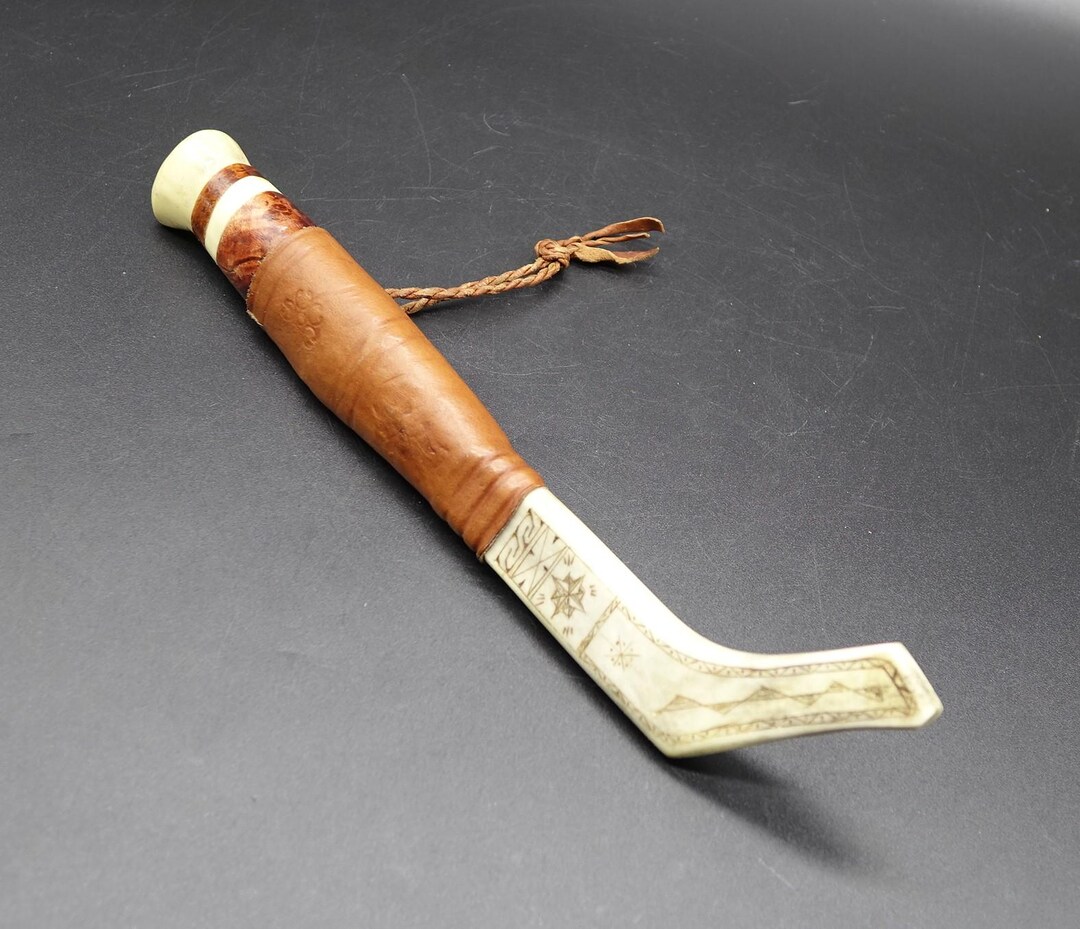 Vintage Sami Knife Signed Blade RB and Sheet Signed JW. Knife With Wood ...