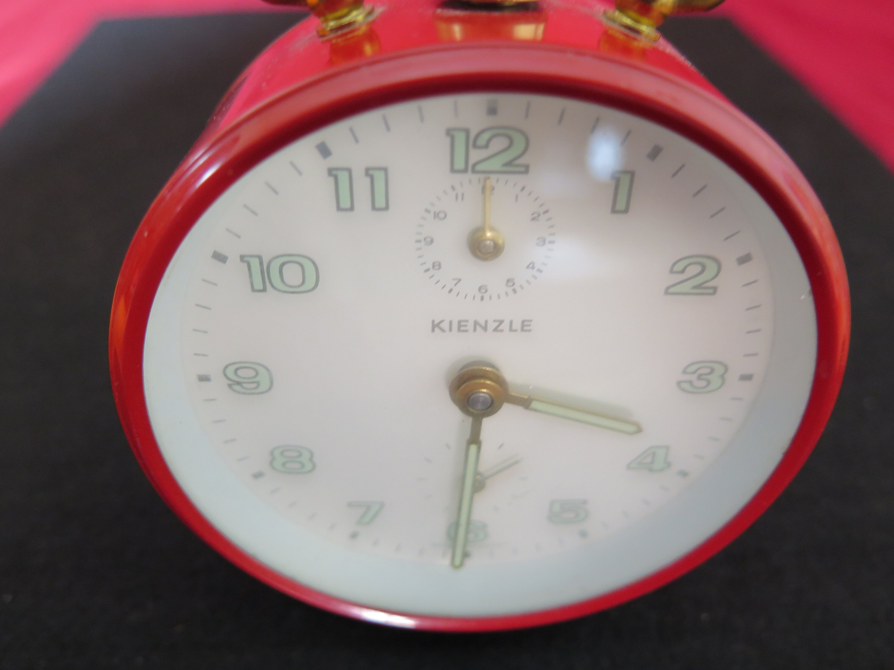 Vintage KIENZLE 1960's German Alarm Clock Perfect Mechanical Timepiece ...