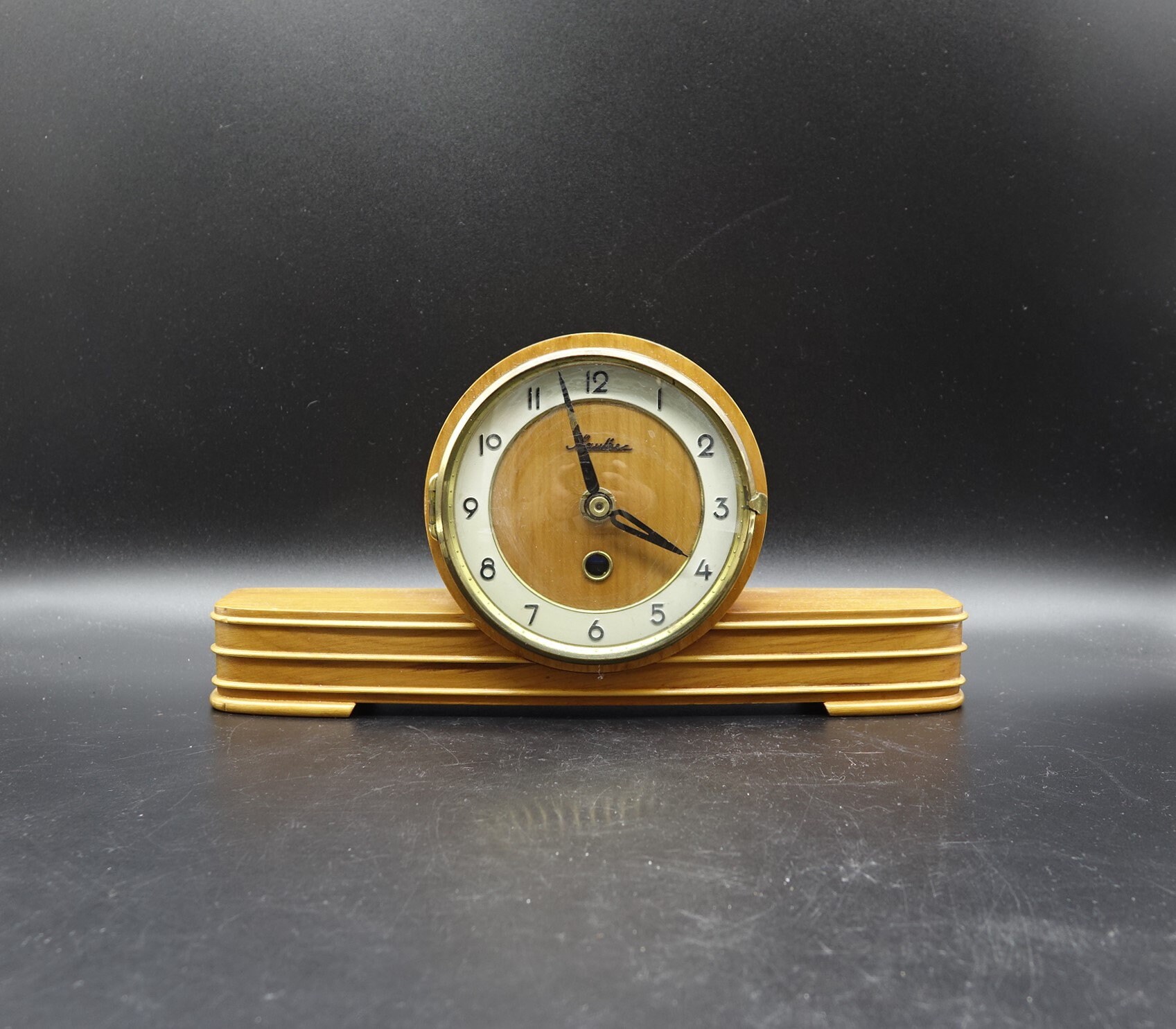Vintage Wood MAUTHE Clock Body With JUNGHANS Quartz W738. - Etsy