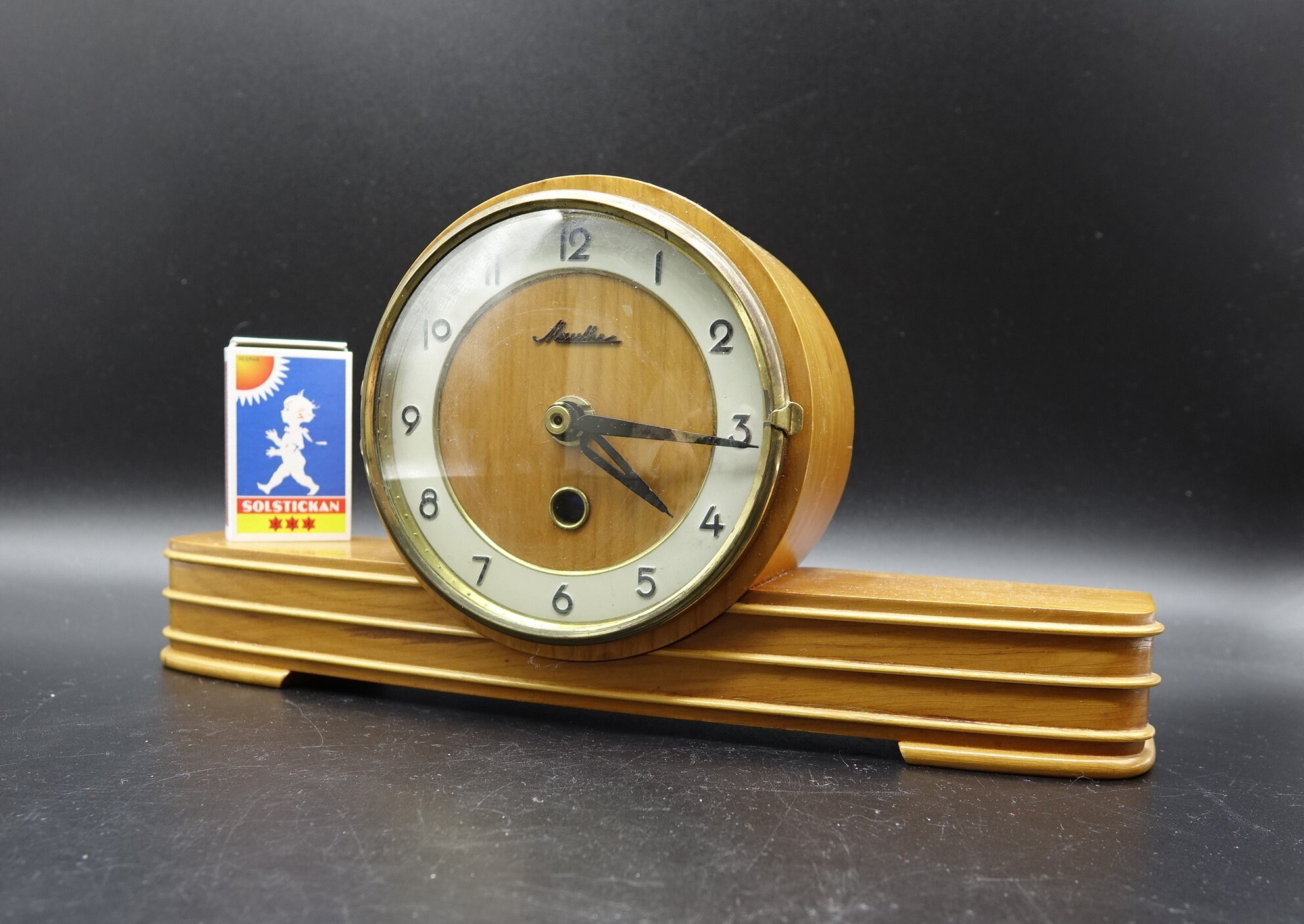 Vintage Wood MAUTHE Clock Body With JUNGHANS Quartz W738. - Etsy