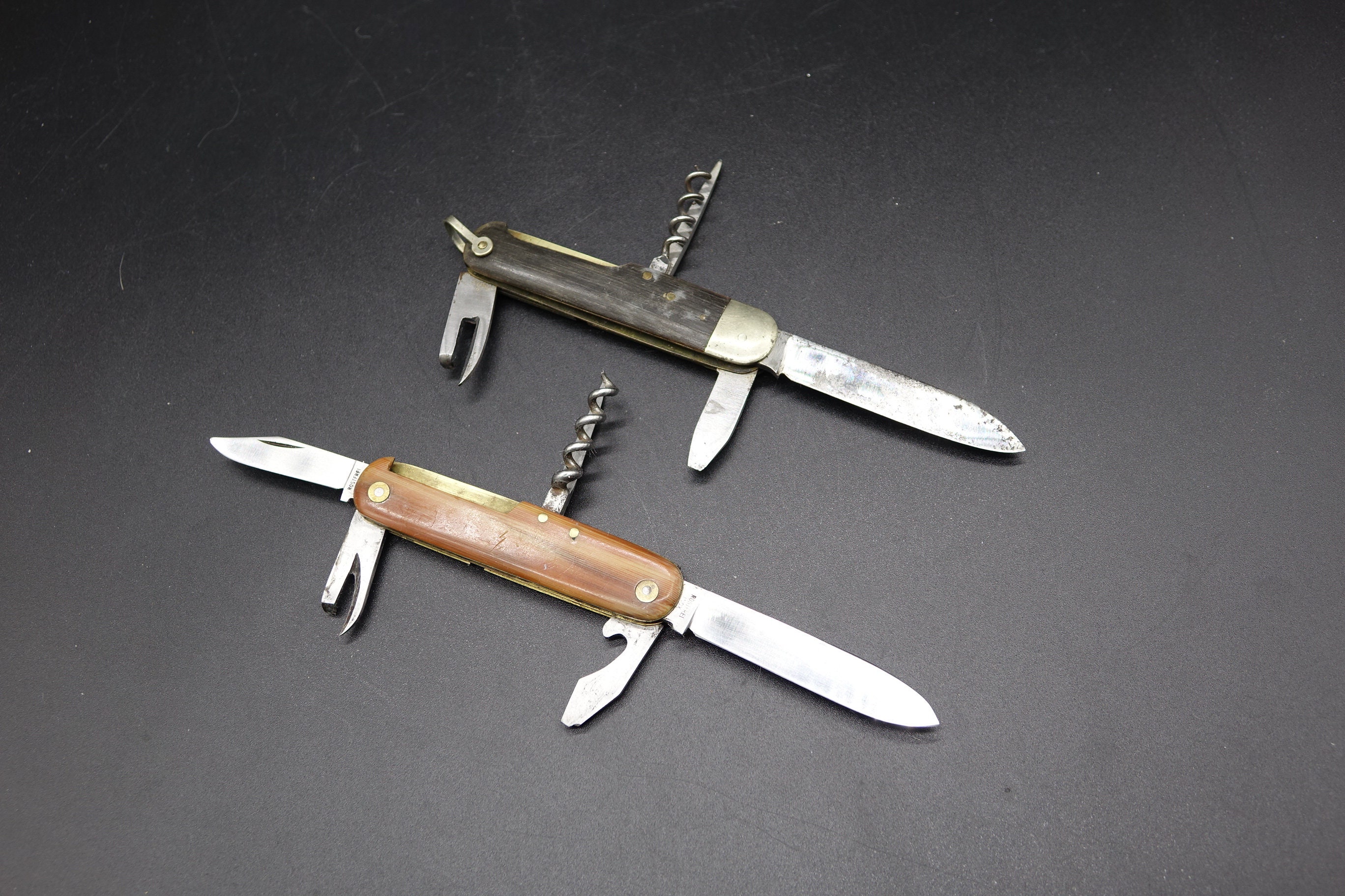 Vintage SOLINGEN Pocket Knifes. 1 OMEGA WERK 6 Tools and 1 5 Tools ...