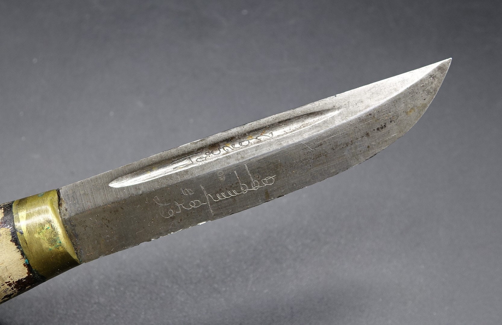 RARE Antique Sami Puukko Knife in Leather Sheath With Reindeer Fur Made ...