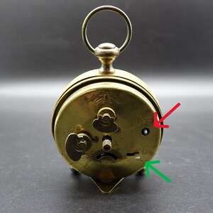 Vintage Brass BADUF West Germany Alarm Clock. Mechanical Alarm Clock by ...