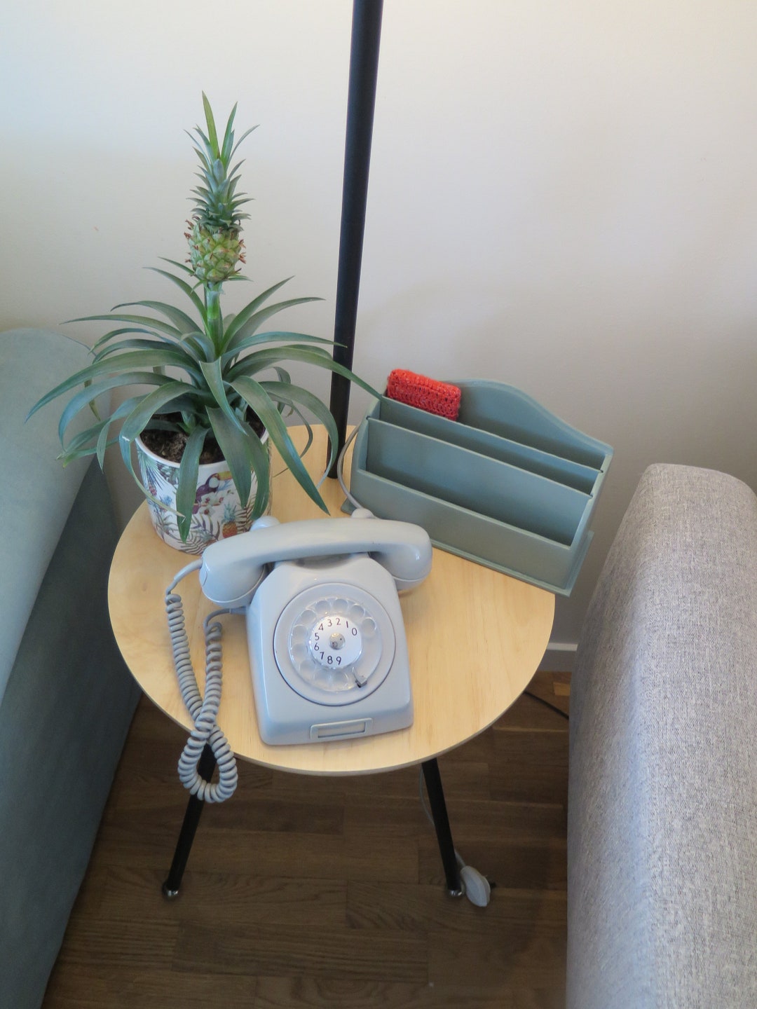 Vintage Swedish Grey Rotary Telephone Land Line Phone. A Teli - Etsy