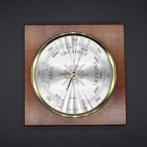 Vintage German Barometer by FISCHER, Made in GDR Barometer for Wall ...