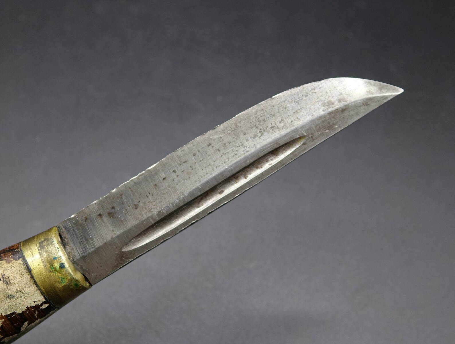 RARE Antique Sami Puukko Knife in Leather Sheath With Reindeer Fur Made ...