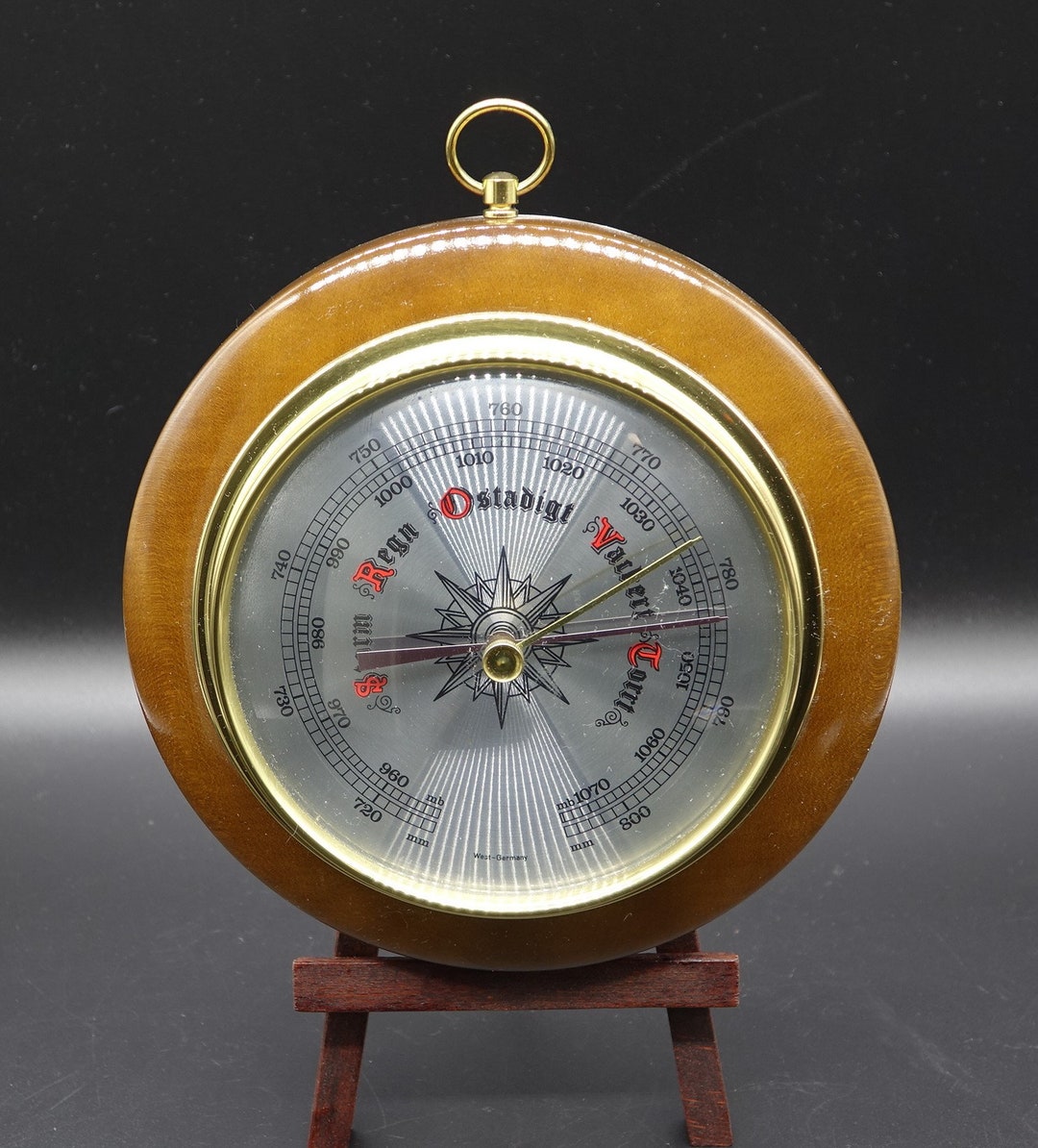 Vintage German Barometer. Made in West Germany Barometer for Wall ...