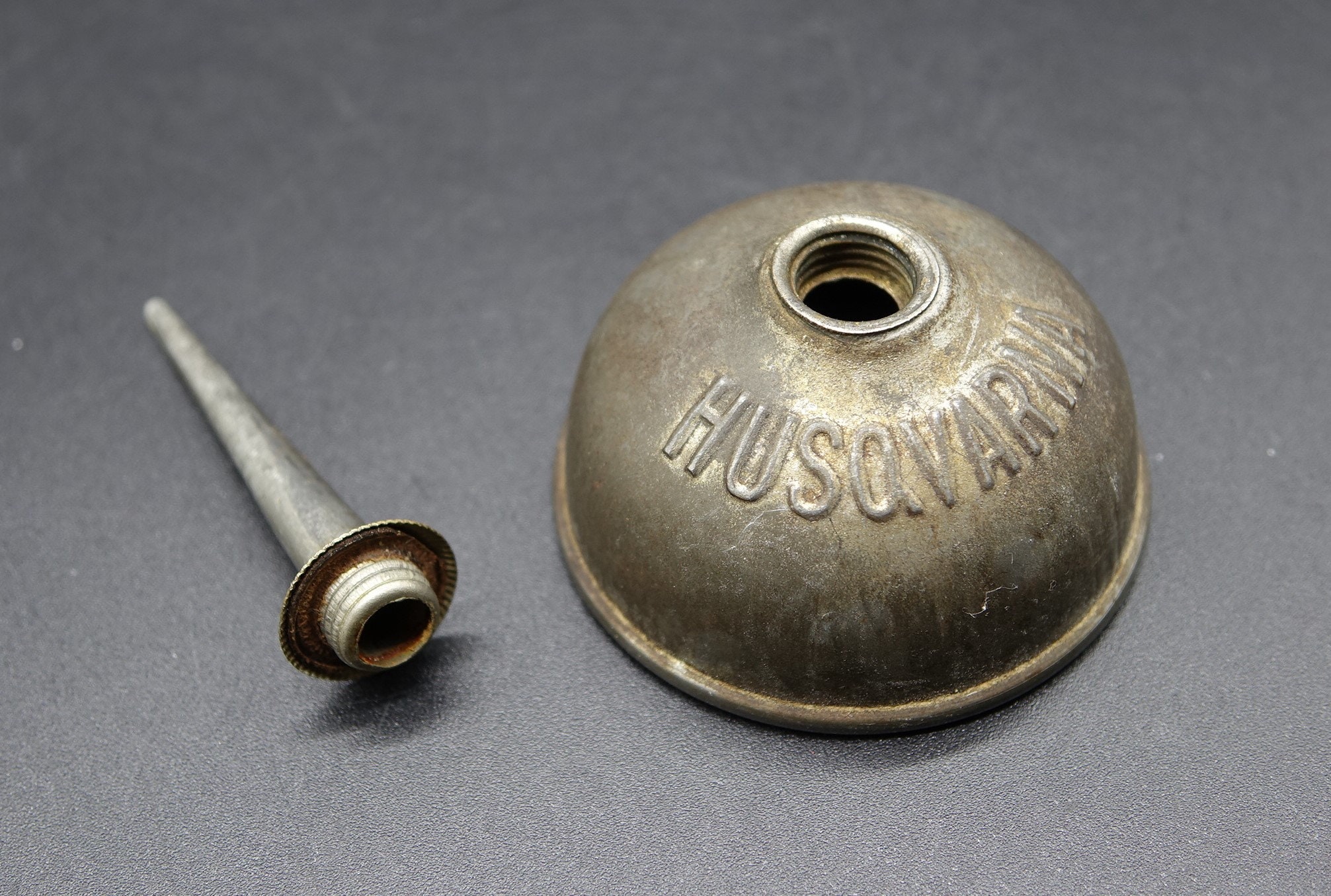 RARE Antique / Vintage Oiler / Oil Can / Oil Dispenser / Mechanic Metal ...