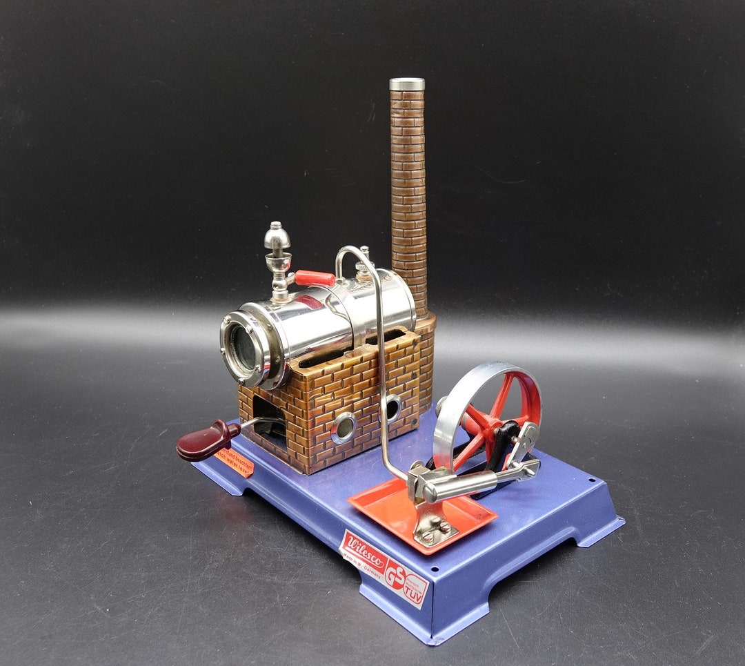 Vintage WILESCO D5 Tin Toy. the Wilesco Steam Engine / Machine Made in Germany in the 1950-60s ...